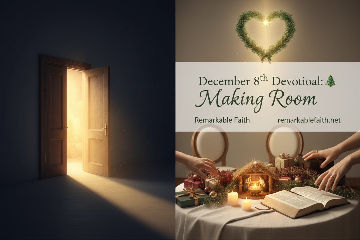 🎄 December 8th Devotional: Making Room – Remarkable Faith Christain Store